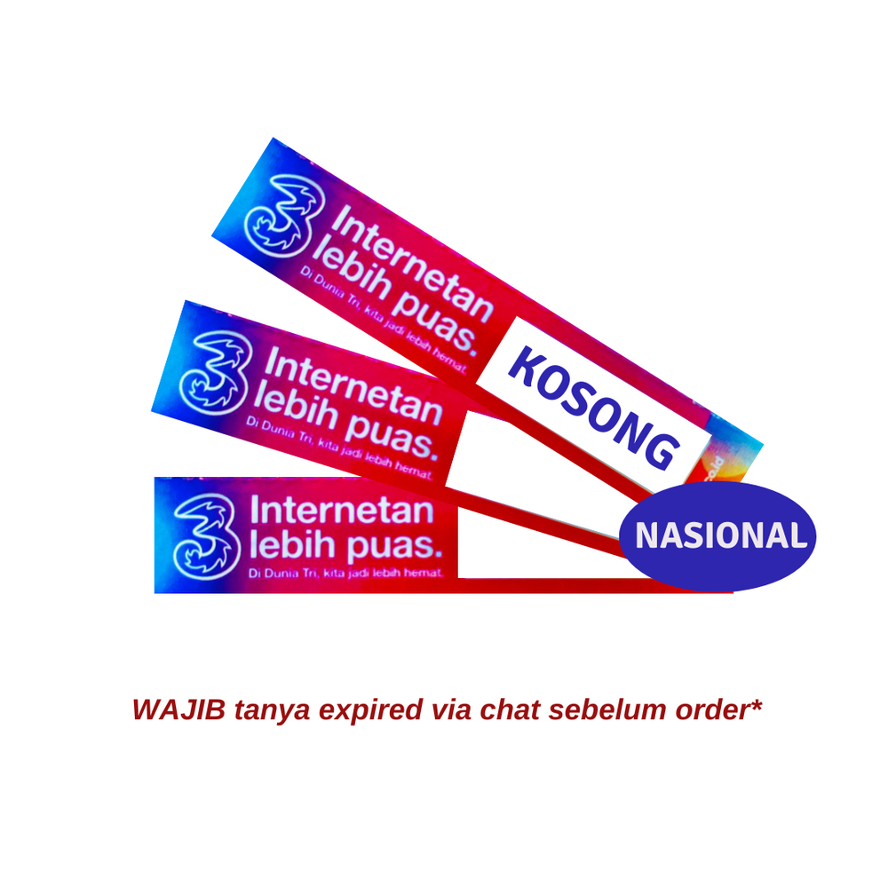 Voucher Data Tri Kosong | Daffina Store