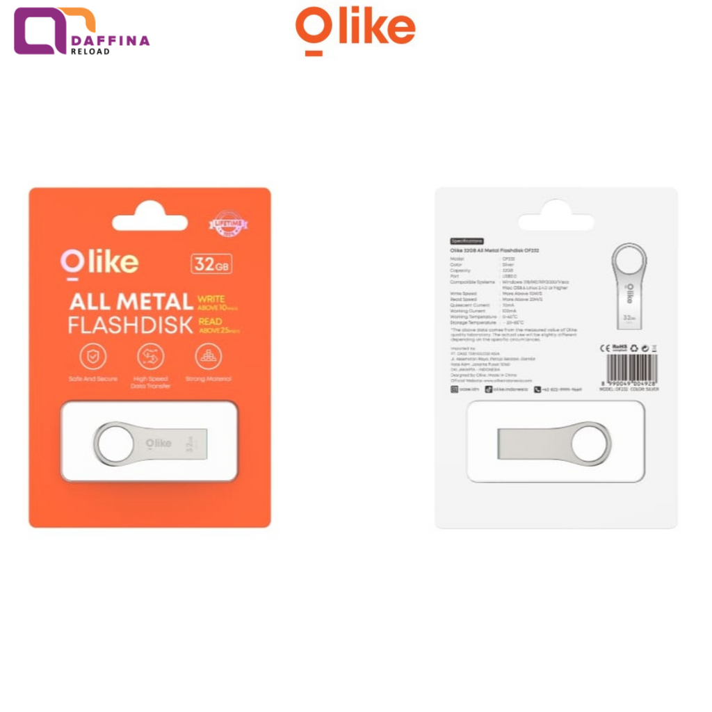 Olike OF232 All Metal Rotable Flashdisk 32GB Original | Daffina Store