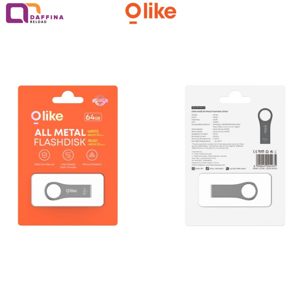 Olike OF264 All Metal Rotable Flashdisk 64GB Original | Daffina Store