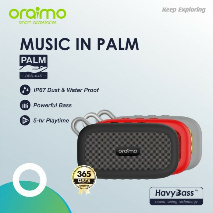 Oraimo OBS-04S Bluetooth Speaker Dust Water Proof Heavy Bass | Daffina ...
