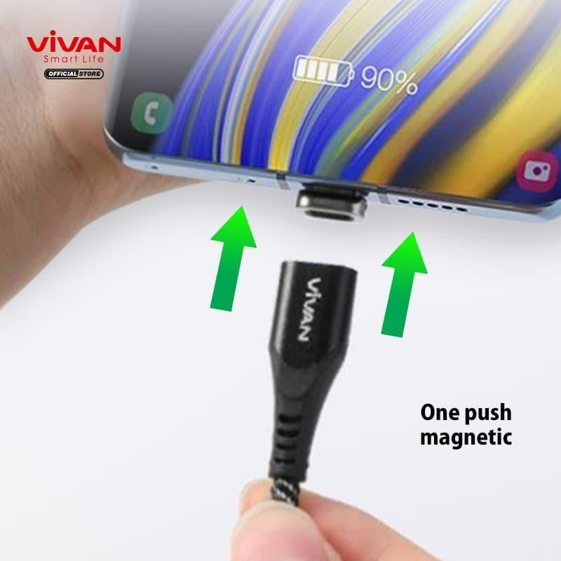 Vivan MGL100 2.4A Kabel Super Strong Magnetic Lightning iPhone– Daffina ...