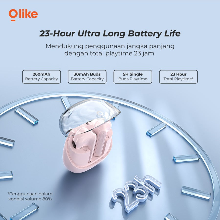 Olike T103 Earphone Wireless Bluetooth 5.3 TWS HD Sound Quality ...