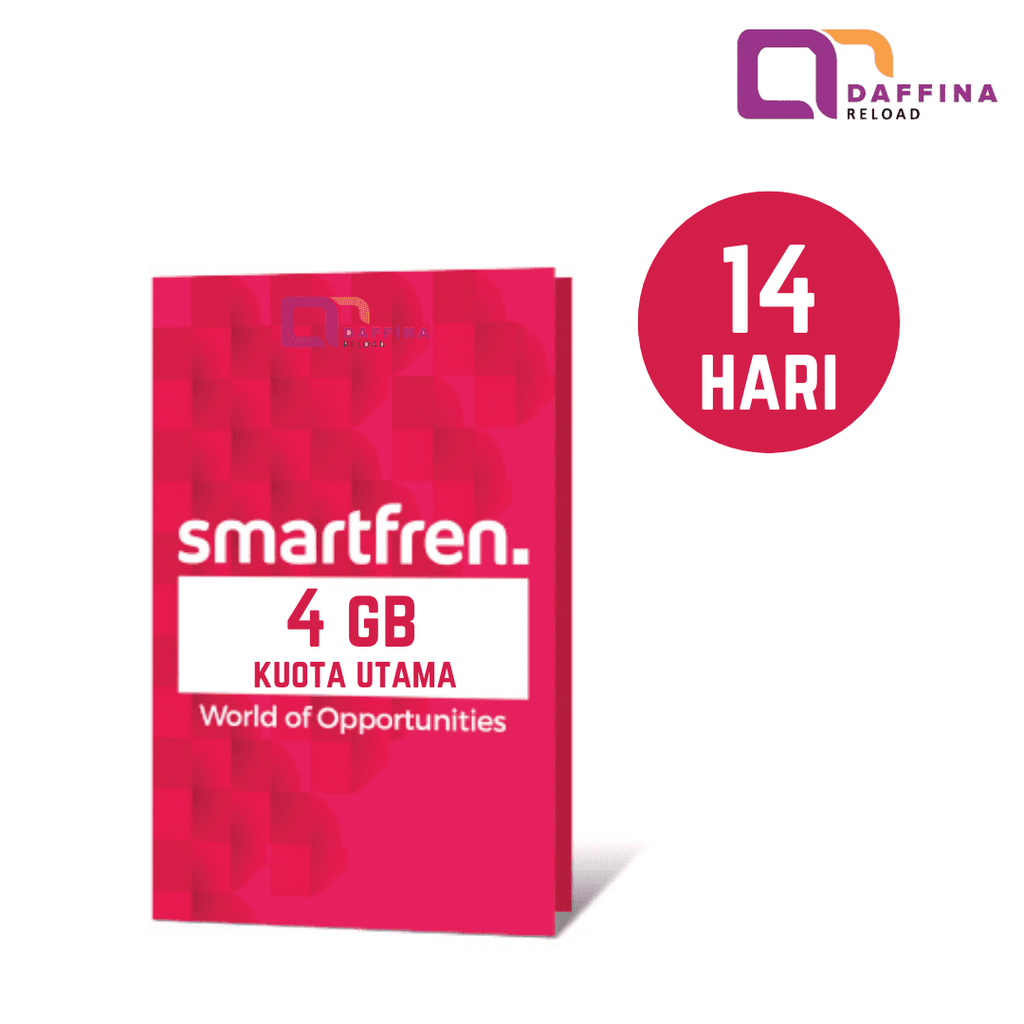 Voucher Smartfren 4 GB 14 Hari | Daffina Store