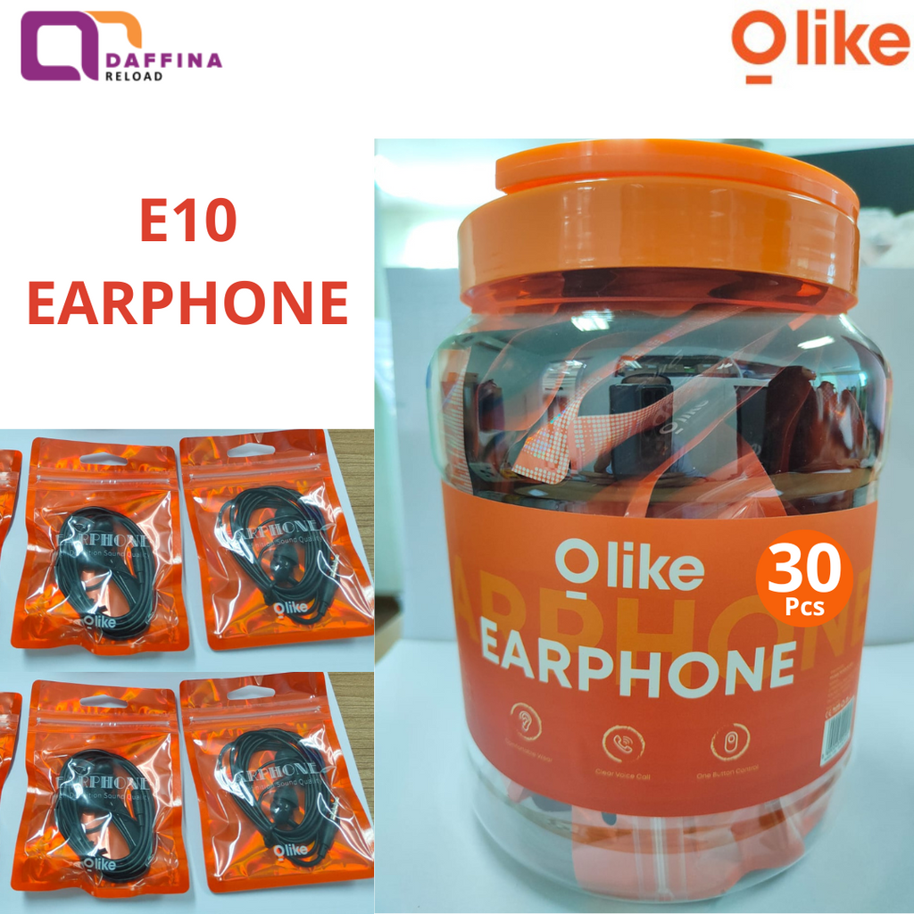 Olike E10 Wired Comfortable Earphones Original 1 Pc | Daffina Store